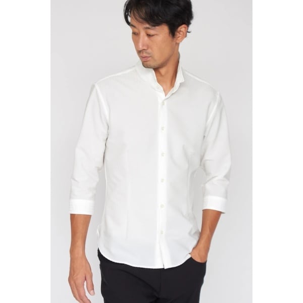 ハイストリート（HIGH STREET）/HIGH STREET∴サッカーストレッチショートウィング7分袖シャツ