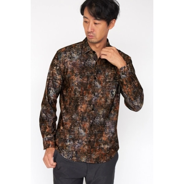 ハイストリート（HIGH STREET）/HIGH STREET∴ハイテンションCONCRETEプリントシャツ