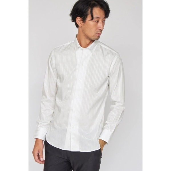 ハイストリート（HIGH STREET）/HIGH STREET∴ブライトストライプ イタリアンBDシャツ