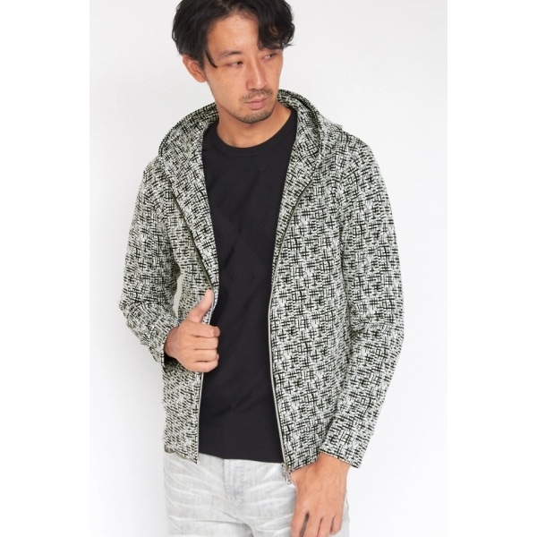 ハイストリート（HIGH STREET）/HIGH STREET∴ラフウォールダブルジャカードZipパーカー