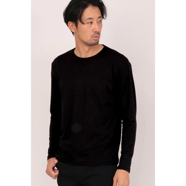 ハイストリート（HIGH STREET）/HIGH STREET∴バイヤスリンクスJQクルーネック長袖カットソー