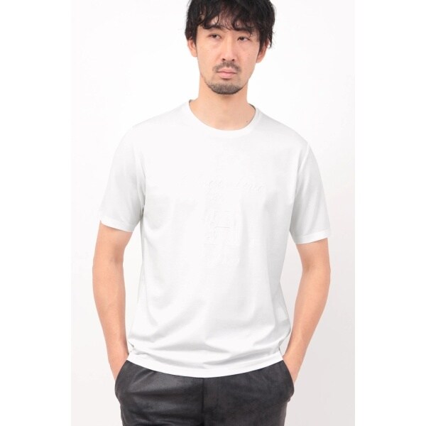 ハイストリート（HIGH STREET）/HIGH STREET∴Hロゴエンブロイダリークルーネック半袖Ｔシャツ