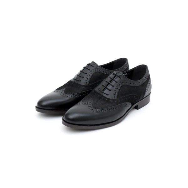 ハイストリート（HIGH STREET）/HIGH STREET∴ウイングチップベロアコンビシューズ