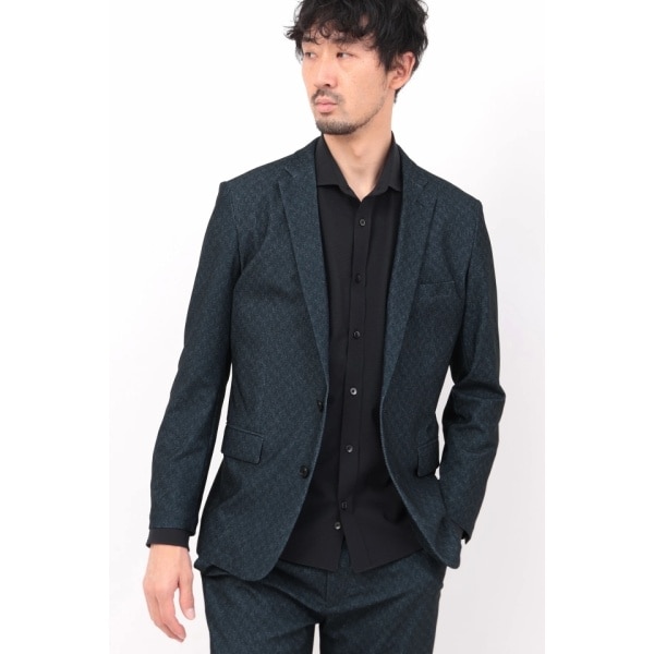 ハイストリート（HIGH STREET）/HIGH STREET∴トリコットメッシュミニヘリンボンジャケット