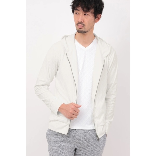 ハイストリート（HIGH STREET）/HIGH STREET∴アラベスク柄ジャカードZipパーカー