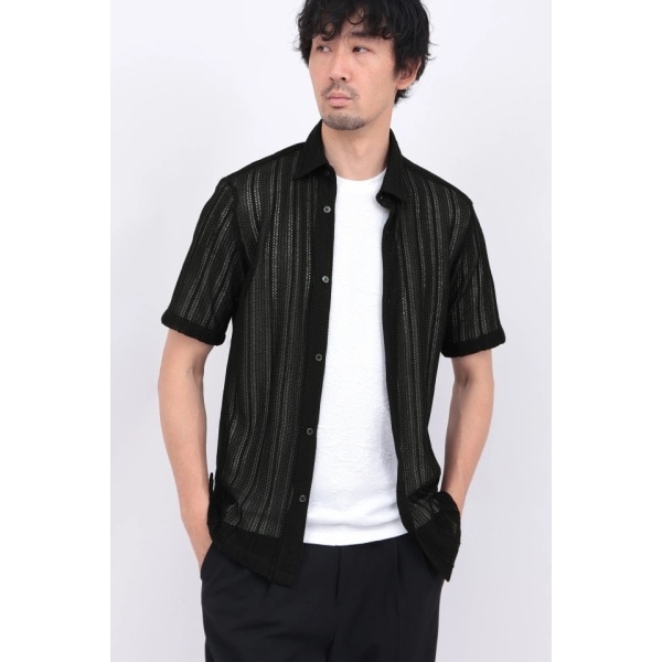 ハイストリート（HIGH STREET）/HIGH STREET∴コードレース半袖シャツ