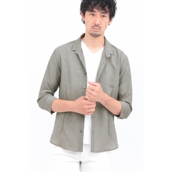 ハイストリート（HIGH STREET）/HIGH STREET∴COOLトロピカルショートウイング７分袖シャツ