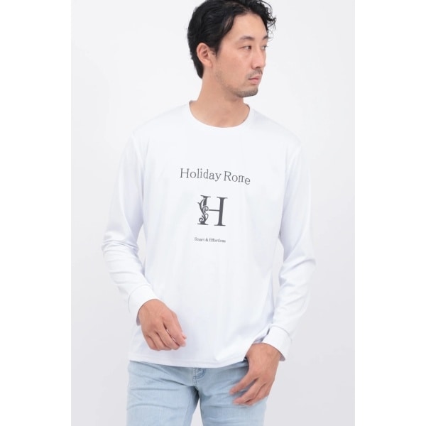 ハイストリート（HIGH STREET）/HロゴプリントクルーネックナガソデTCS