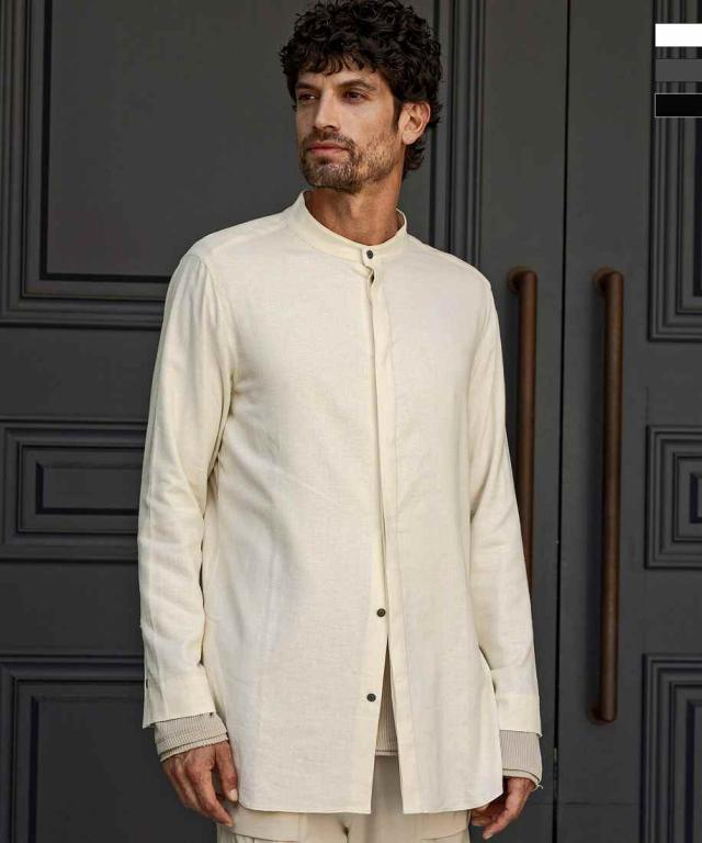 シーディーエム バイ カルぺディエム（CDM BY CARPEDIEM）/C DIEM バンドリネンシャツ