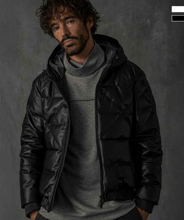 シーディーエム バイ カルぺディエム（CDM BY CARPEDIEM）/C DIEM ダイアキルト レザーダウンジャケット