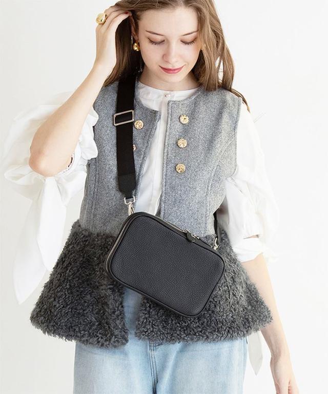 スタイロ（styiro）/本革縦横２wayショルダーバッグ