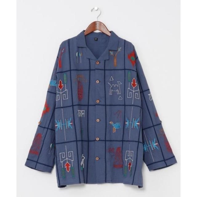 チャイハネ（CAYHANE）/【チャイハネ】ラジャラン刺繍メンズシャツ