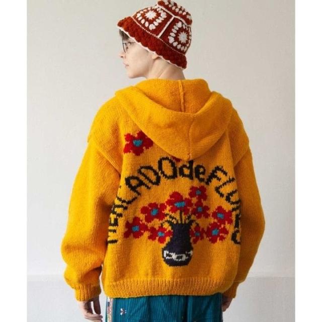 チャイハネ（CAYHANE）/【チャイハネ】メルデフ手編みニットメンズジャケット