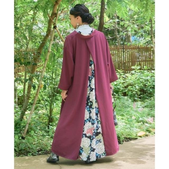 カヤ（kaya）/【カヤ】花盛り八掛ワンピース