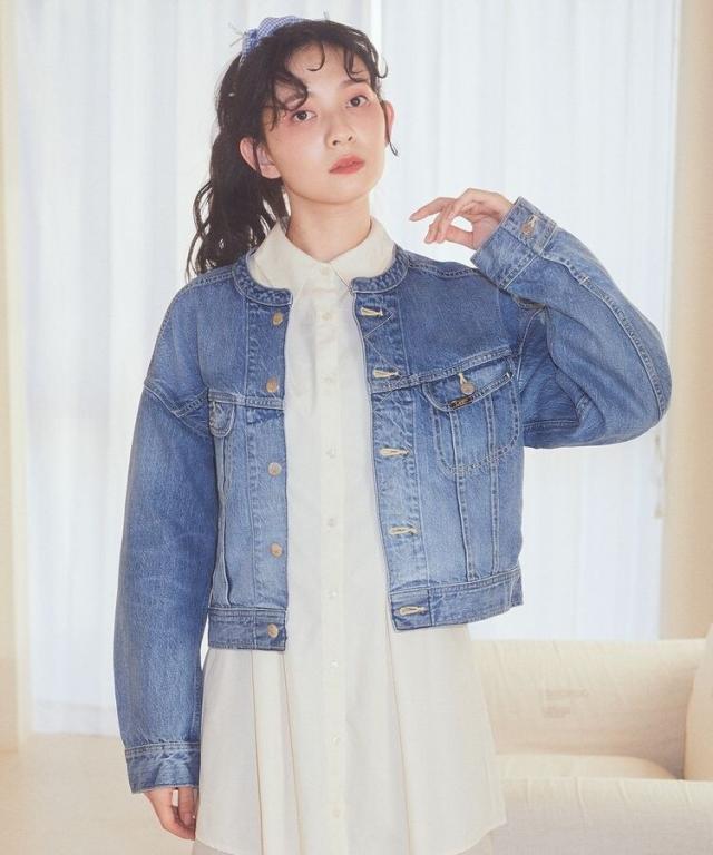 アースミュージック＆エコロジー（earth music&ecology）/Lee × e．m．a．e． ライダース ノーカラージャケット