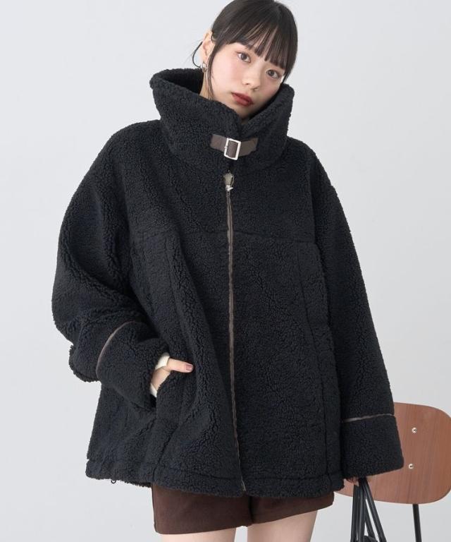 アースミュージック＆エコロジー（earth music&ecology）/ボアZIPブルゾン