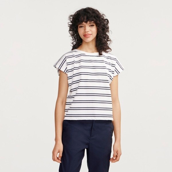 エーグル（AIGLE）/ショートスリーブストライプTシャツ