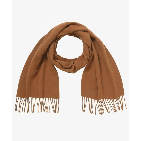 エーグル（AIGLE）/無地 チェック柄 ウールマフラー / フリンジマフラー