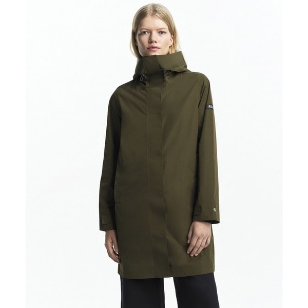 エーグル（AIGLE）/2層メンブレン仕様 透湿防水 防風 ロングフーデッドジャケット / マウンテンパーカー ミドル丈