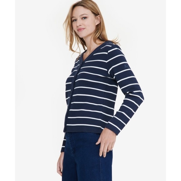 エーグル（AIGLE）/AIGLE ロングスリーブボーダーカーディガン