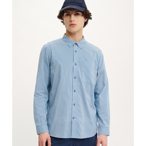 エーグル（AIGLE）/COOLMAX 吸水速乾 ストライプシャツ