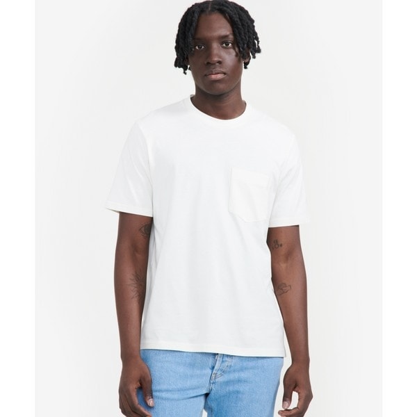 エーグル（AIGLE）/オーガニックコットン ワンポイント刺繍ロゴ クルーネックポケット半袖Tシャツ