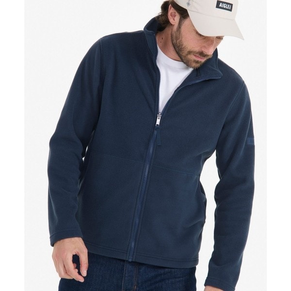 エーグル（AIGLE）/ワンポイント刺繍ロゴ フリースジャケット ボアスタンドブルゾン T−KIT対応