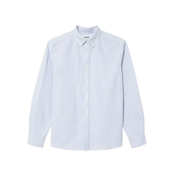 エーグル（AIGLE）/速乾ストライプオックスフォードシャツ