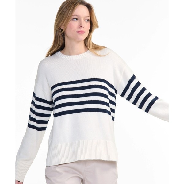 エーグル（AIGLE）/オーガニックコットン マリンボーダーニットセーター