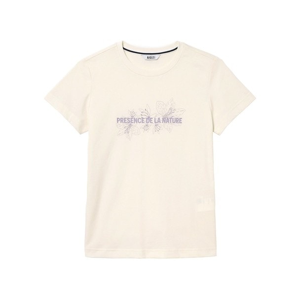 エーグル（AIGLE）/速乾 抗菌 防臭 フラワープリント半袖Tシャツ