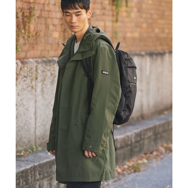 エーグル（AIGLE）/透湿防水 ロングフーデッドコート