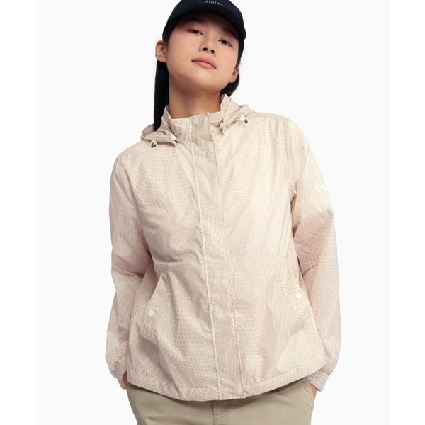 エーグル（AIGLE）/軽量 撥水 パッカブルプリントジップアップナイロンジャケット