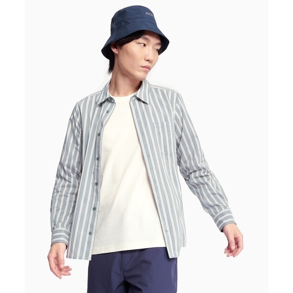 エーグル（AIGLE）/吸水速乾 クールマックス チノストライプシャツ