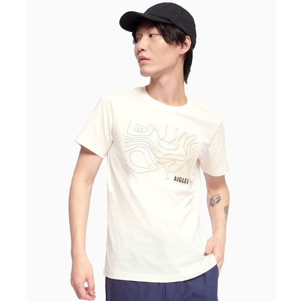 エーグル（AIGLE）/吸水速乾 グラフィックプリント半袖Tシャツ
