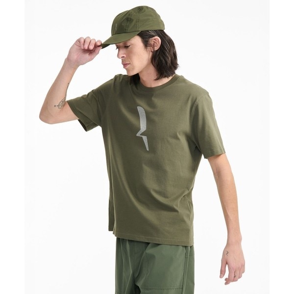 エーグル（AIGLE）/エンザイムウォッシュ オーガニックコットンロゴ半袖Tシャツ