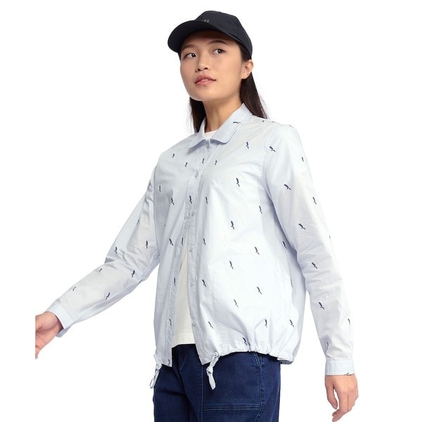 エーグル（AIGLE）/バードプリント エンブロイダー ピマコットン ロングスリーブシャツ
