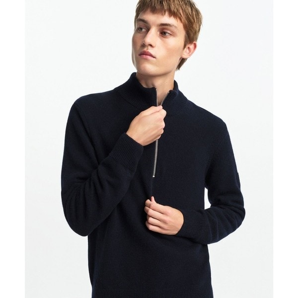 エーグル（AIGLE）/ハーフジップ ウールセーター