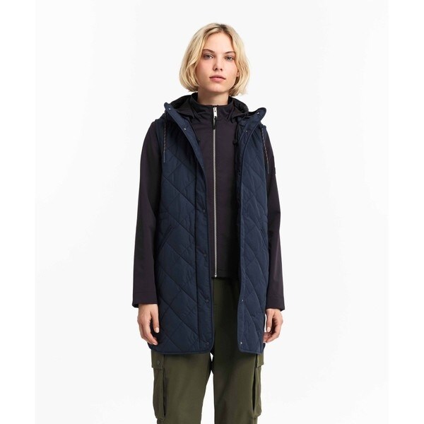 エーグル（AIGLE）/PrimaLoft中綿 撥水 インサレーション ダイヤモンドキルティングミドルベスト