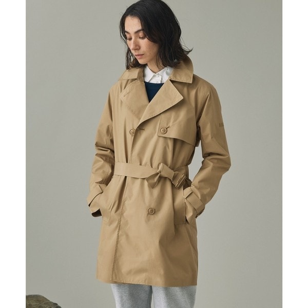 エーグル（AIGLE）/GORE−TEX ゴアテックス 防風 防水 透湿 ミドルトレンチコート / フード取り外し可