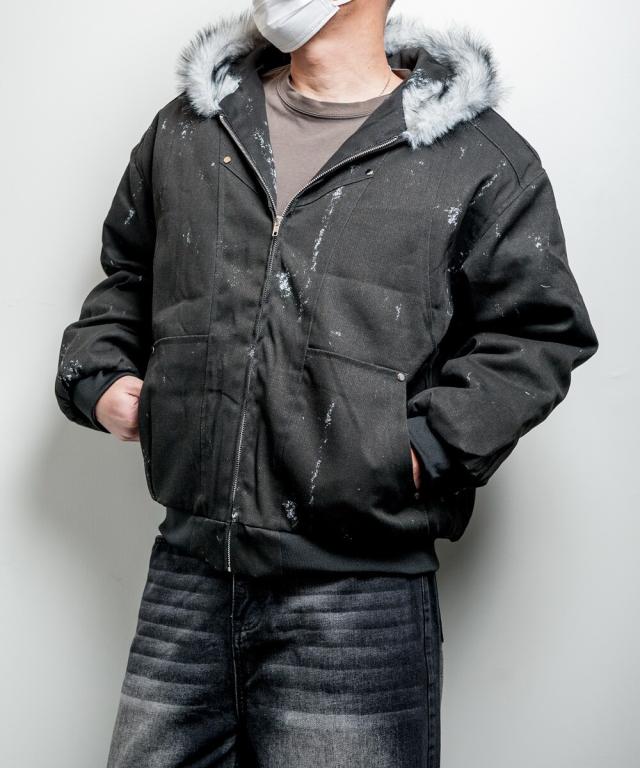 ニュージェントルマン（NEW GENTLEMAN）/ウルバリン ファーフード ビッグブルゾン