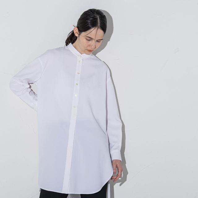 ラエフ（la．f．．．）/【大きいサイズ】ドライサッカーチュニックシャツブラウス≪洗濯機で洗える≫