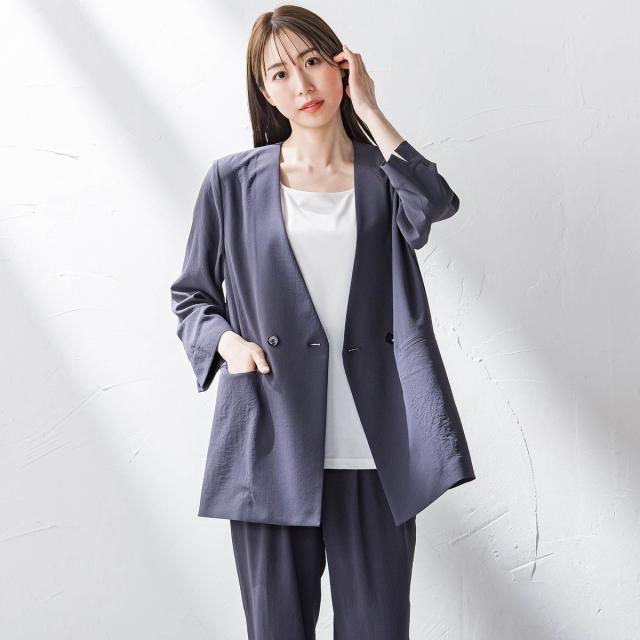 ラエフ（la．f．．．）/【大きいサイズ】キレリジャケット≪手洗い可能≫