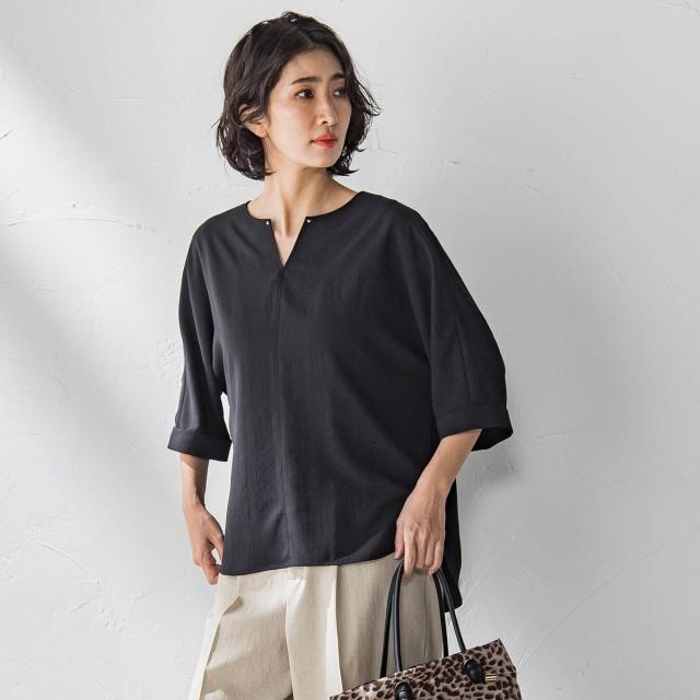 ラエフ（la．f．．．）/【大きいサイズ】キレリブラウス≪洗濯機で洗える≫