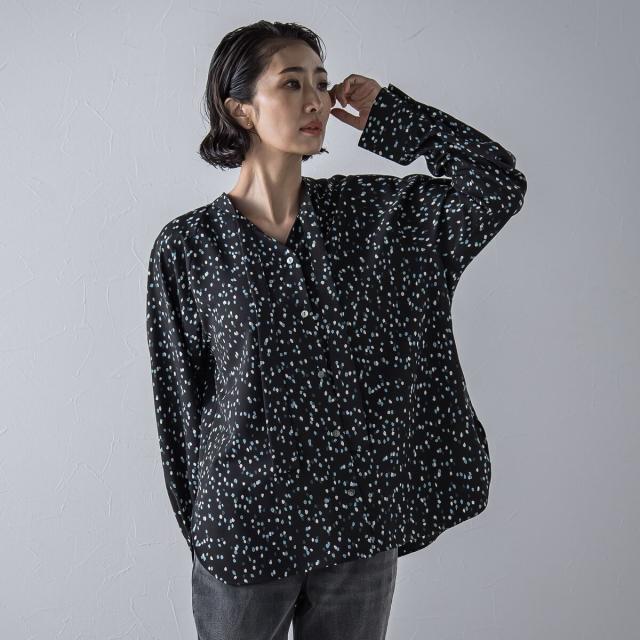 ラエフ（la．f．．．）/【大きいサイズ】カラフルドットブラウス≪洗濯機で洗える≫