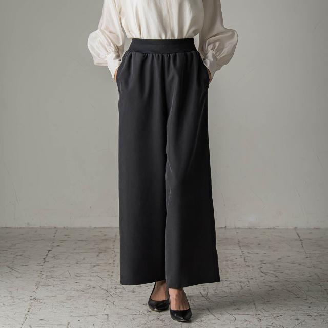 ラエフ（la．f．．．）/【大きいサイズ】【biyori】”しっとりやわらかな風合い”ピーチポプリンリブパンツ≪洗濯機で洗える