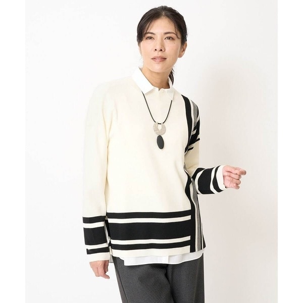 ジョルジュ・レッシュ（ES RECH）/ハイゲージラインニットプルオーバー
