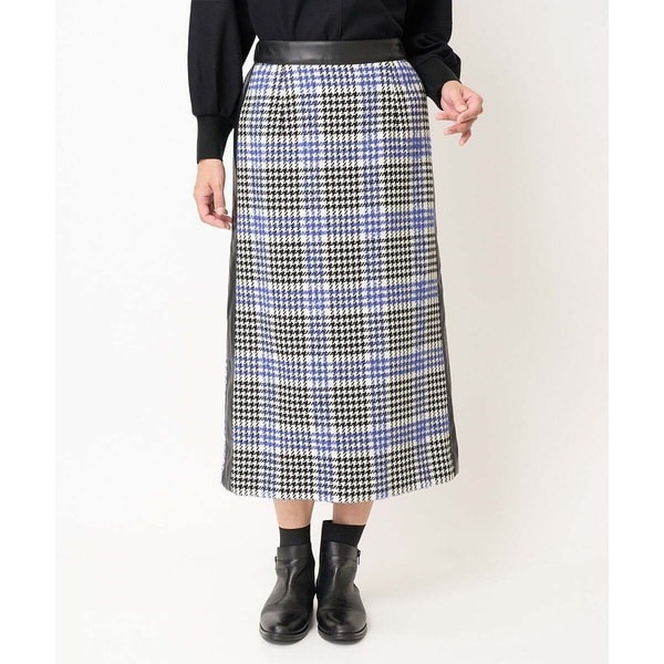 ジョルジュ・レッシュ（ES RECH）/千鳥柄ツイードナロースカート