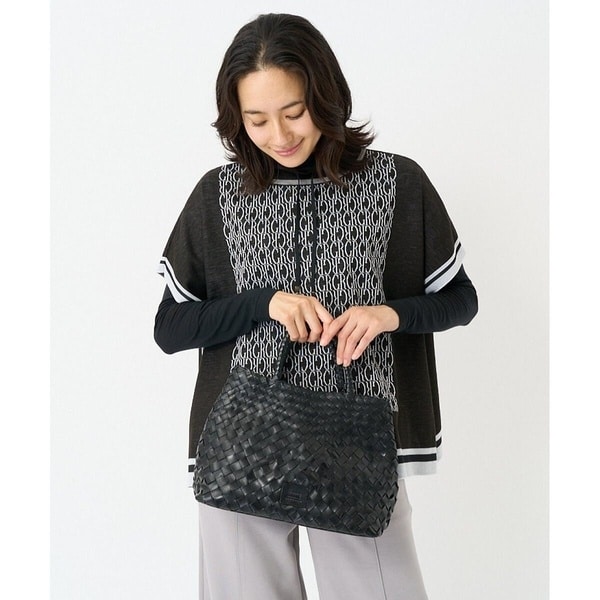 ジョルジュ・レッシュ（ES RECH）/レザーアシンメトリーメッシュバッグ