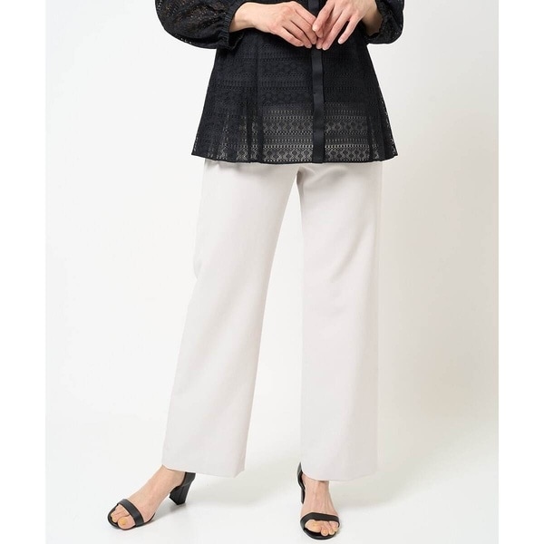 ジョルジュ・レッシュ（ES RECH）/[日本製]ダブルクロスワイドストレートパンツ