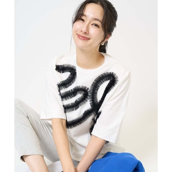 ジョルジュ・レッシュ（ES RECH）/チュールテープラインカットソー